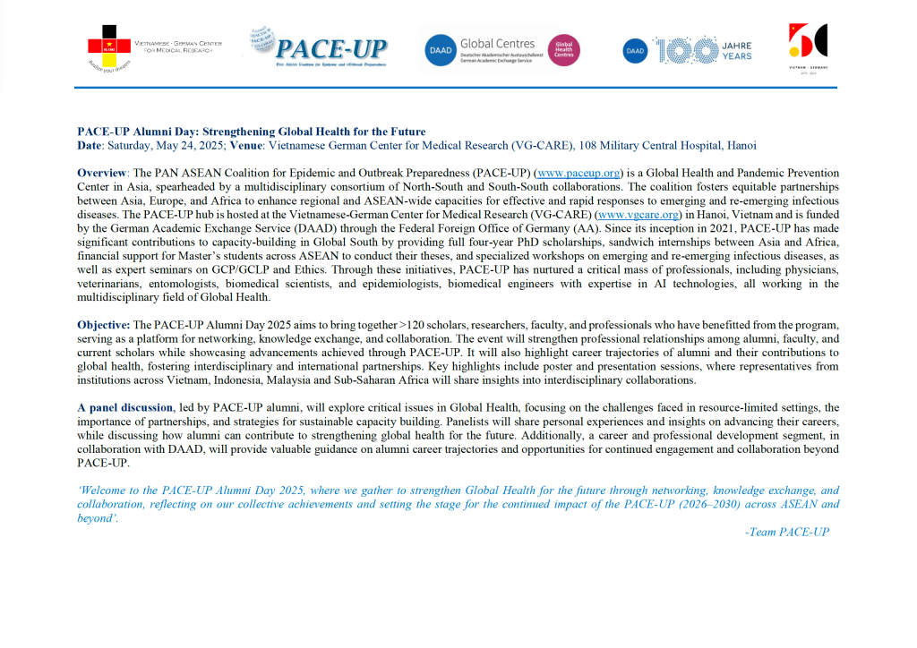 OPPORTUNITIES – PAN ASEAN Coalition for Epidemic and Outbreak Preparedness